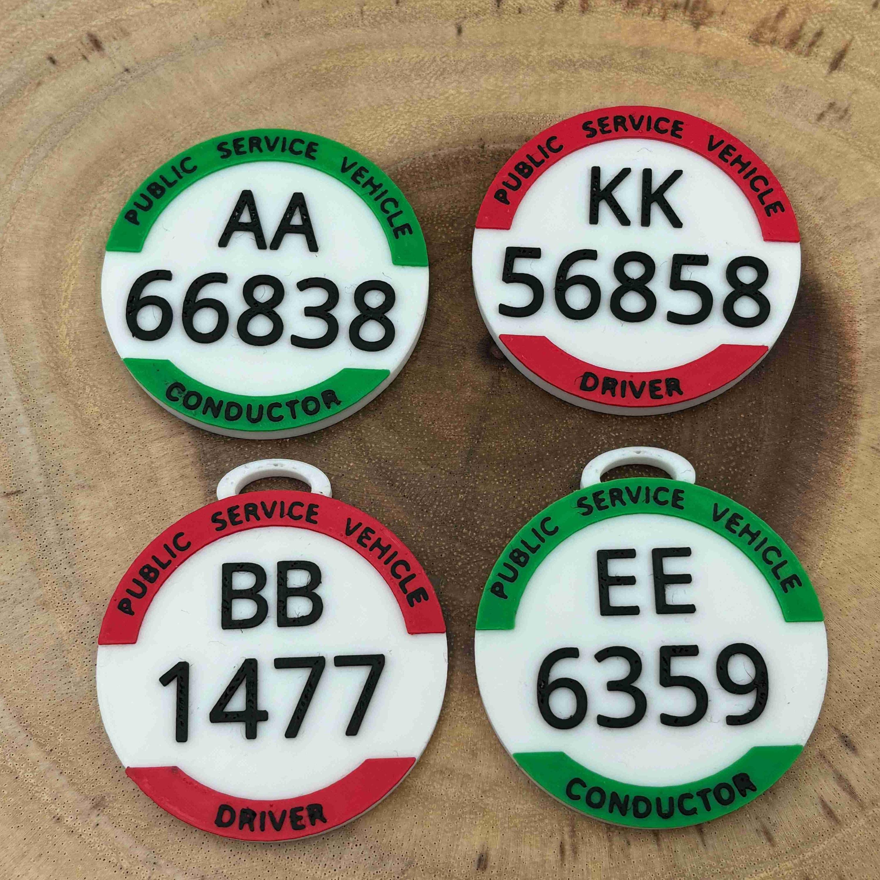 Vintage Bus Badge – Personalised Driver or Conductor - Etsy UK