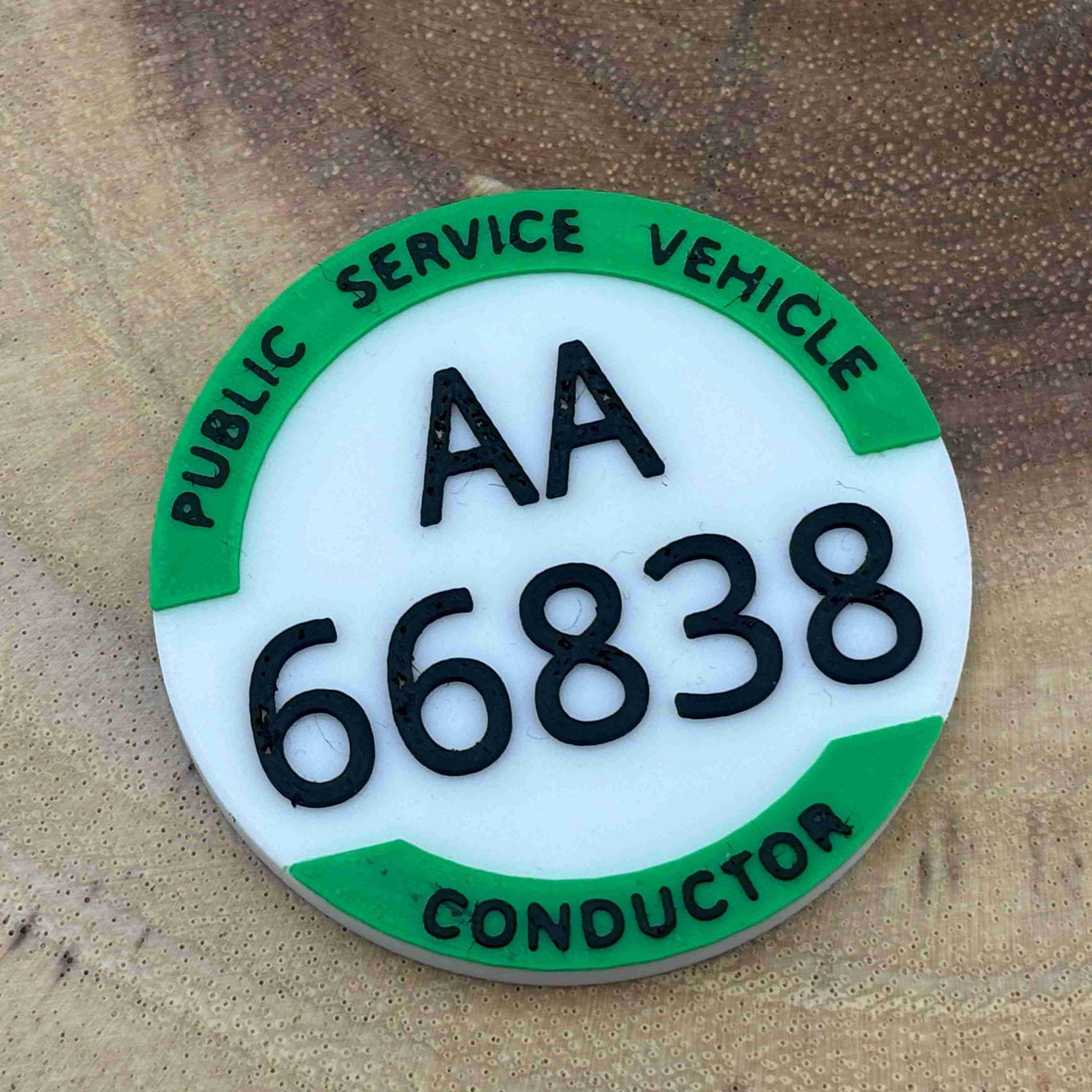 Vintage Bus Badge – Personalised Driver or Conductor - Etsy UK