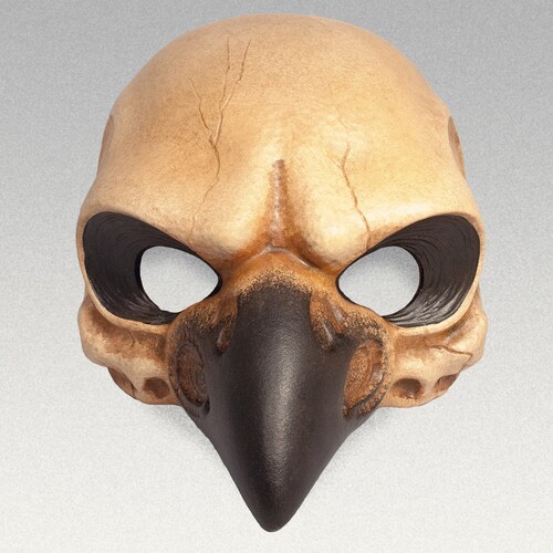 Fawn Skull Mask/original Handmade Leather Mask Halloween | Etsy