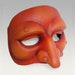 Moonlike Punchinello Commedia Dell Arte Mask - Etsy