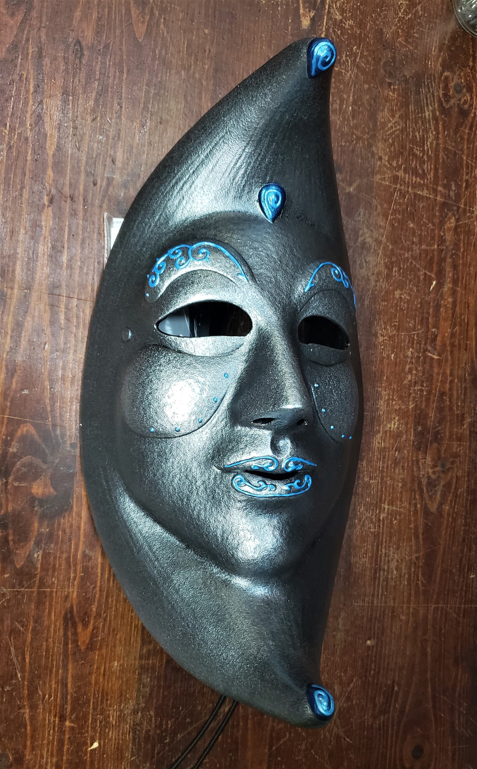 Moon Mask in Silver | Etsy