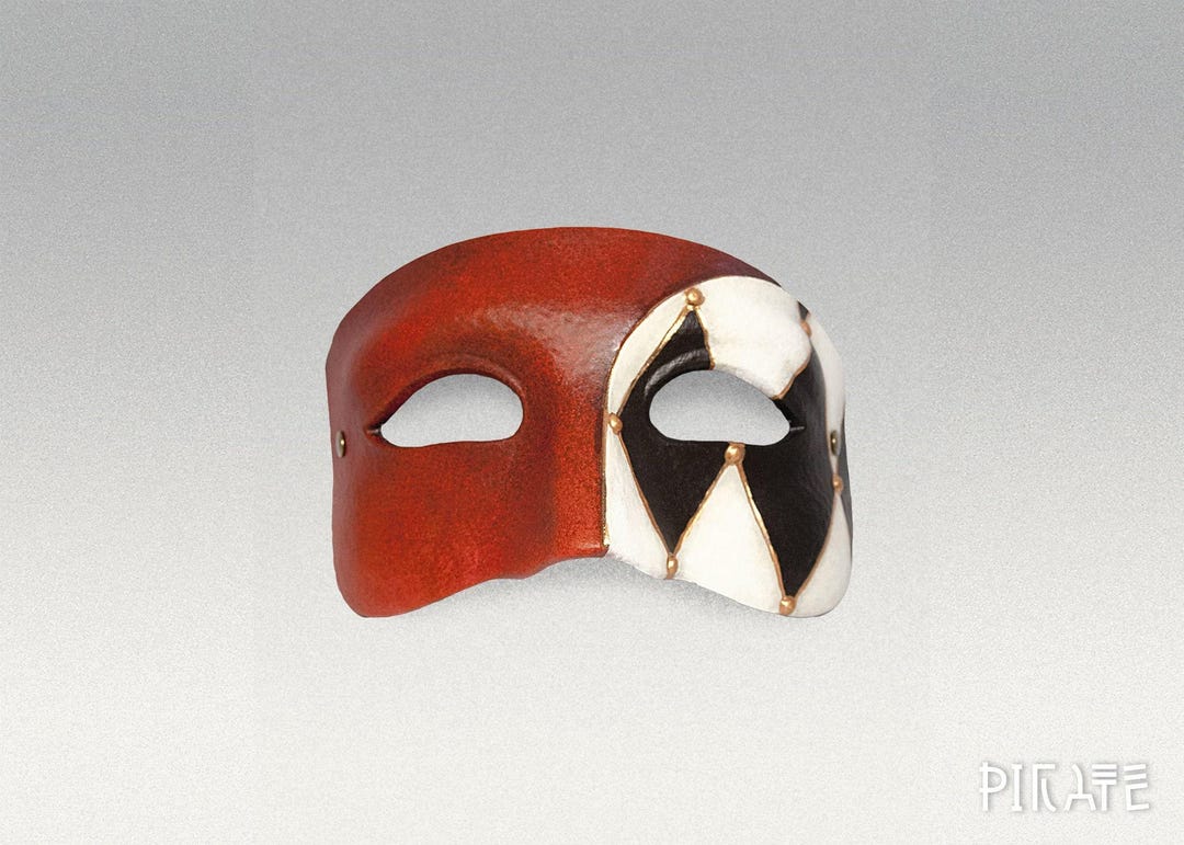 Elegant Harlequin Masquerade Eye Mask - Venetian Carnival Costume ...