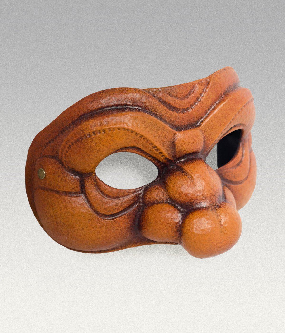 Vibrant Brighella Trickster Mask - Colorful Venetian Commedia Dell'arte ...