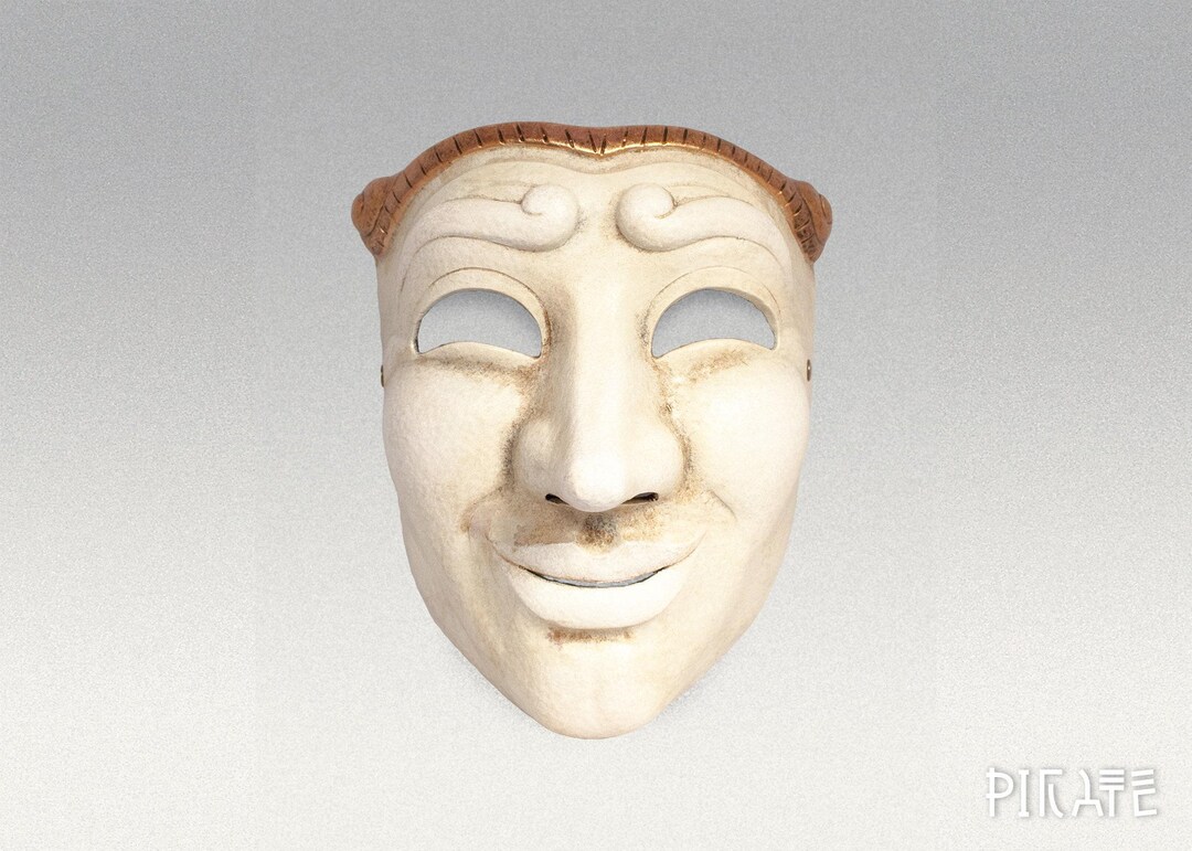 Laughing Man Mask - Creepy Halloween Masquerade Accessory - Etsy