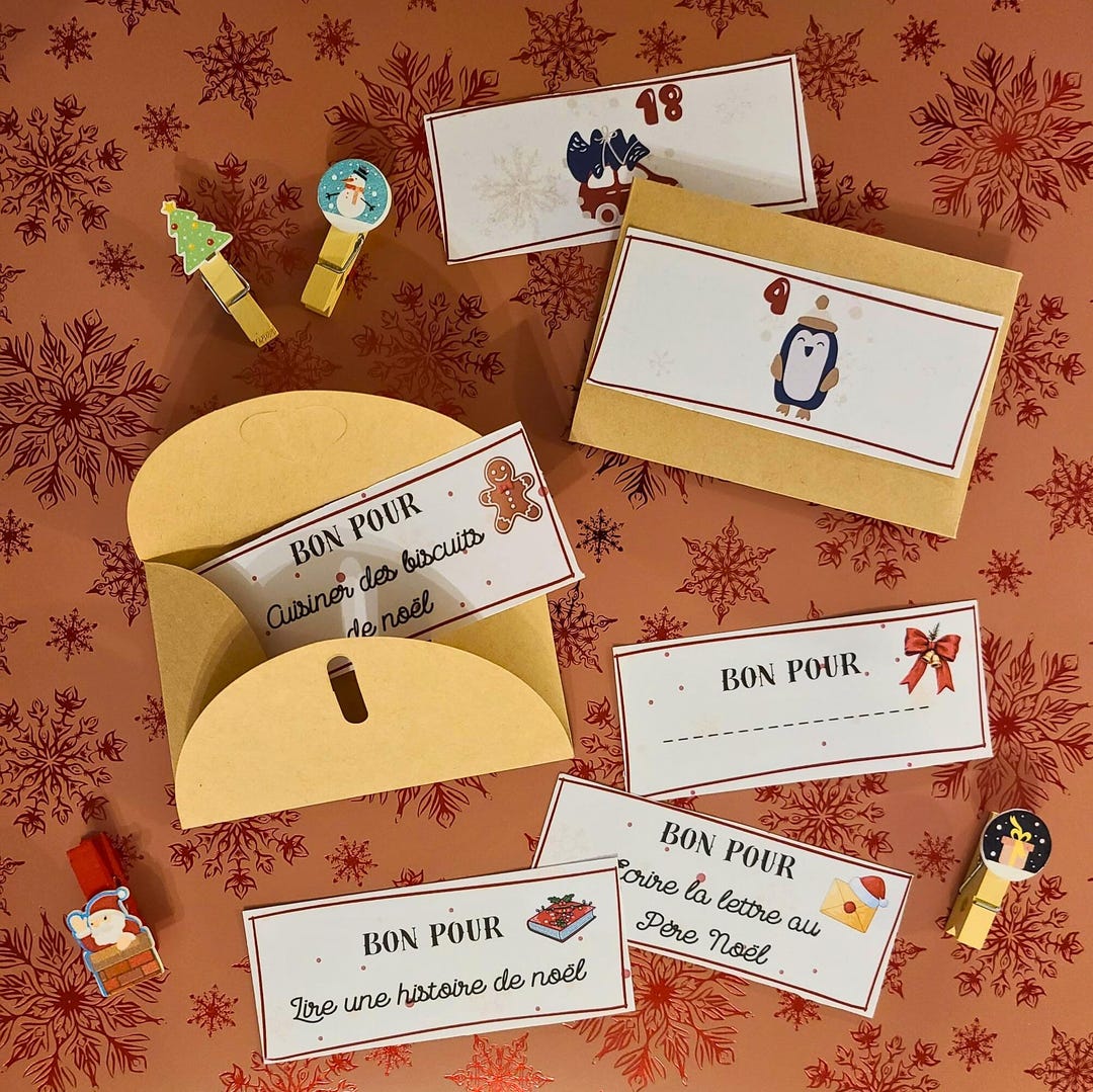 Printable Advent Calendar – Activity Vouchers + Customizable Vouchers ...