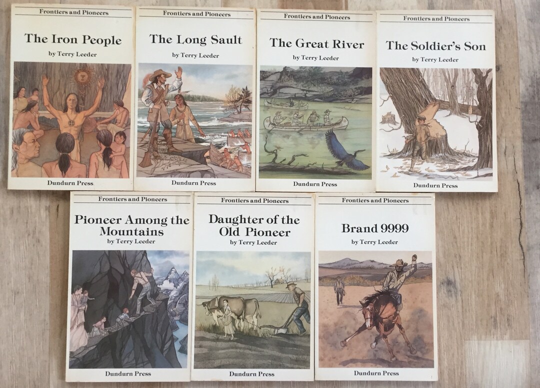 Frontiers and Pioneers Lot of 7 Books by Terry Leeder Canada History - Etsy