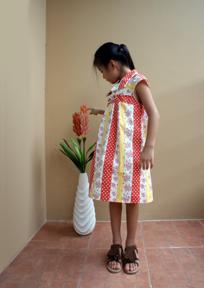 PDF Pattern - XL Hannah Dress for 6T - 10T and Tutorial. - Etsy