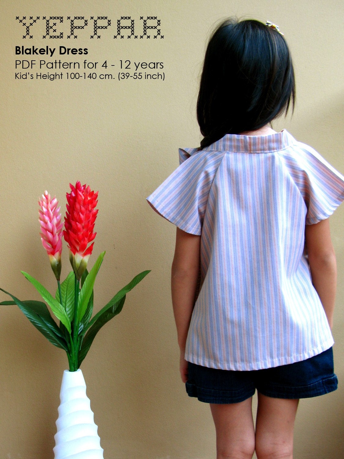 PDF Pattern - Blakely Dress for 4 - 10 Years Old and Tutorial. - Etsy