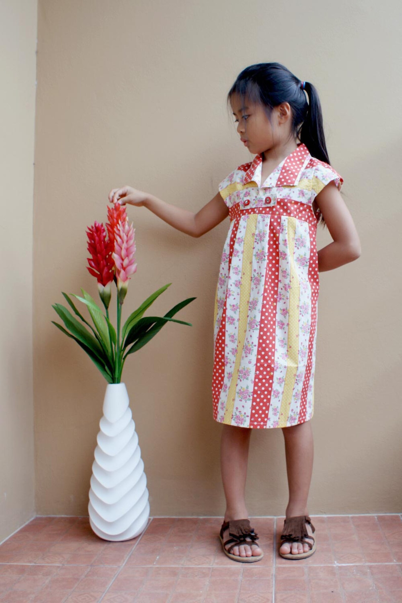 New - PDF Pattern - XL Hannah Dress for 6T - 10T and Tutorial. - Etsy