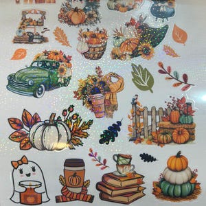 Cozy Waterproof Vinyl Fall Sticker Sheet- Can Be Made With Gloss or ...
