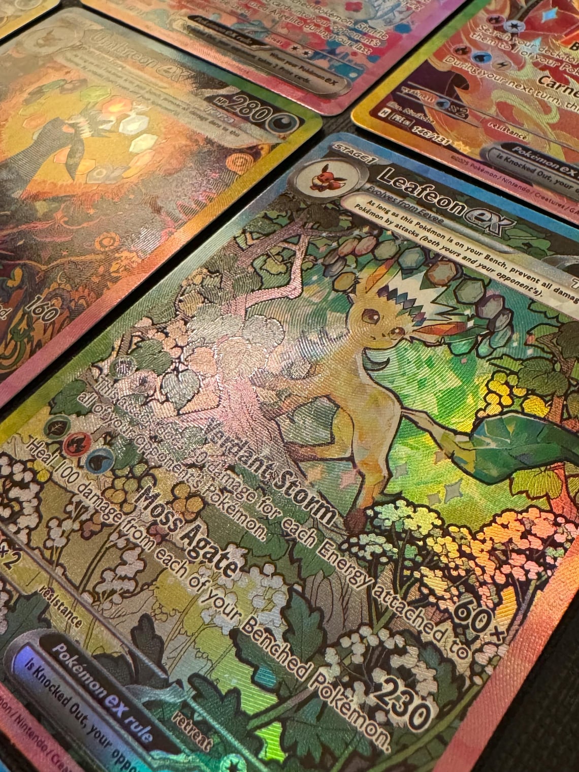 Prismatic Evolutions Full Eeveelutions Set - 9 Cards - HOLO Custom ...