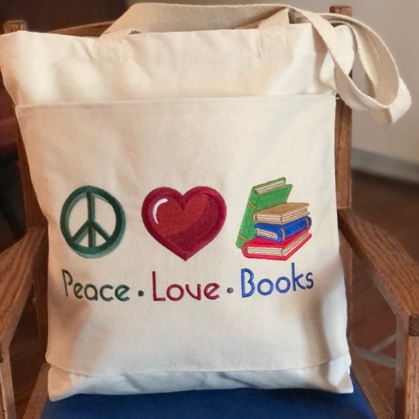 Book Tote - Etsy