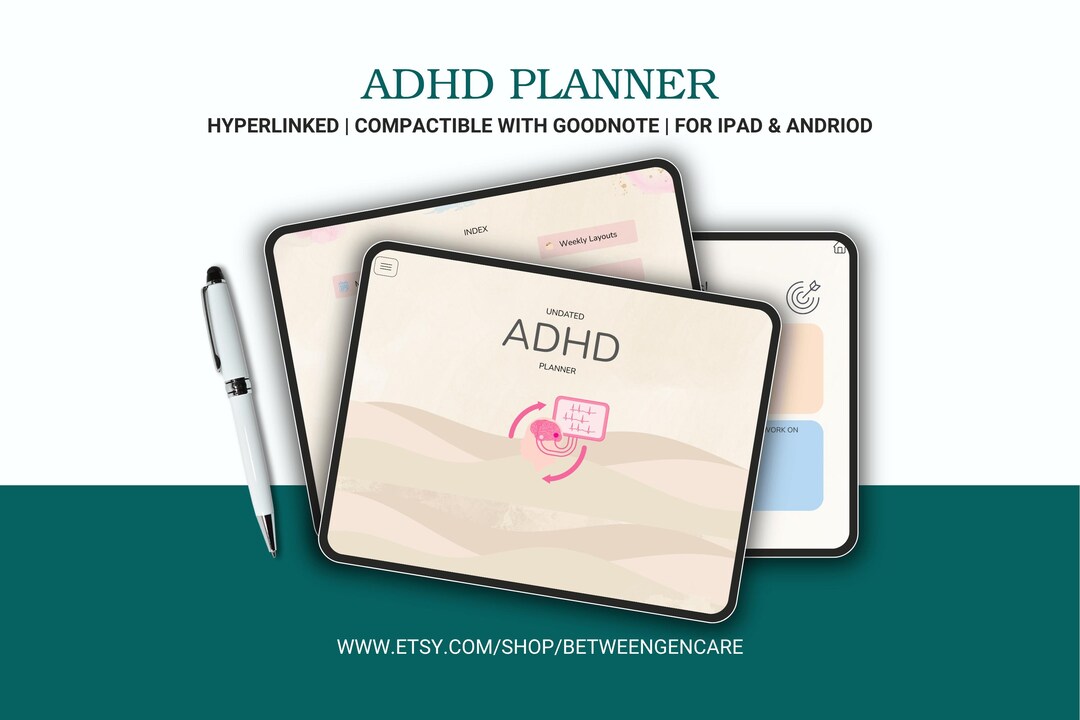 ADHD Daily Planner Printable – Focus Tracker, Routine Builder & Mental ...
