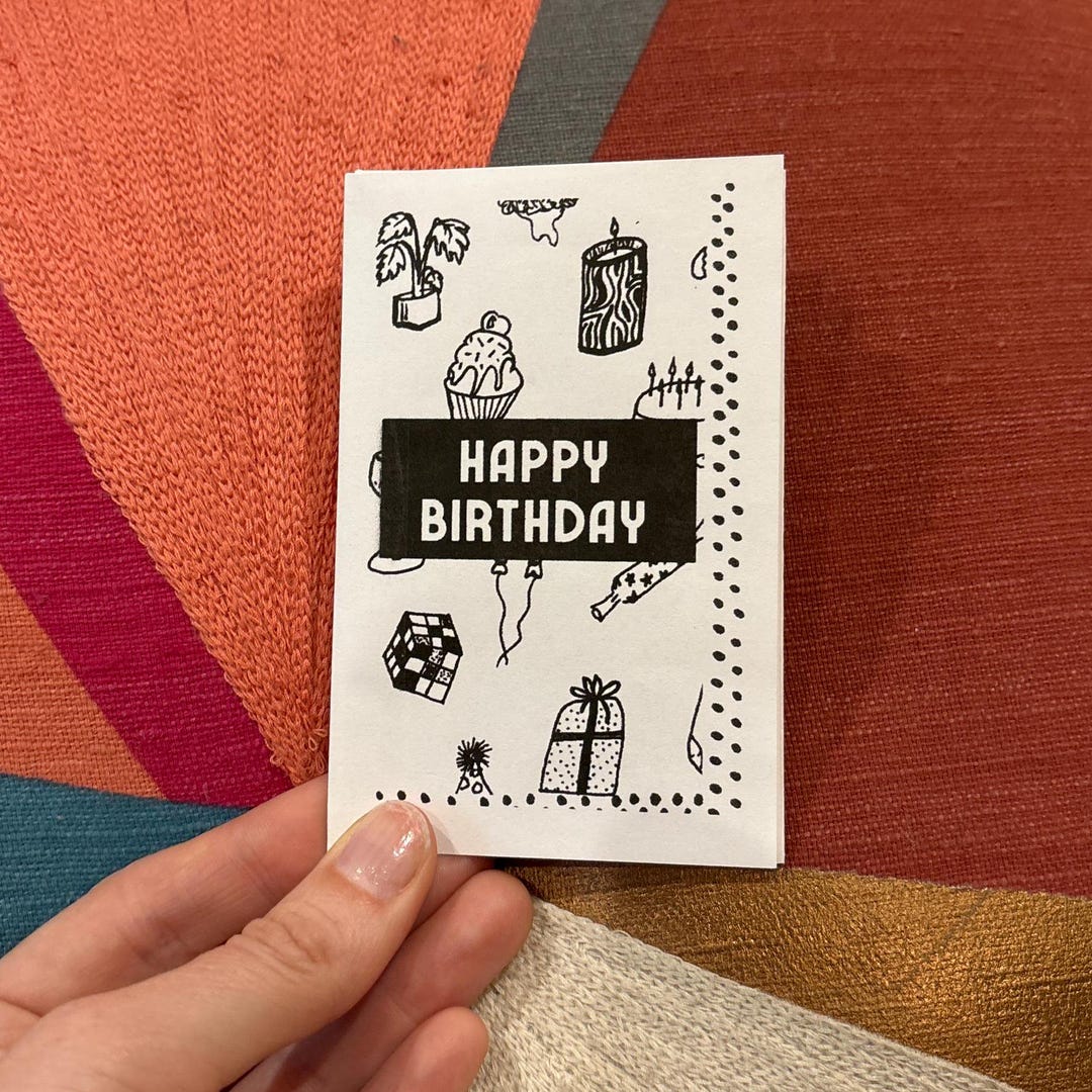 Happy Birthday Zine - Etsy