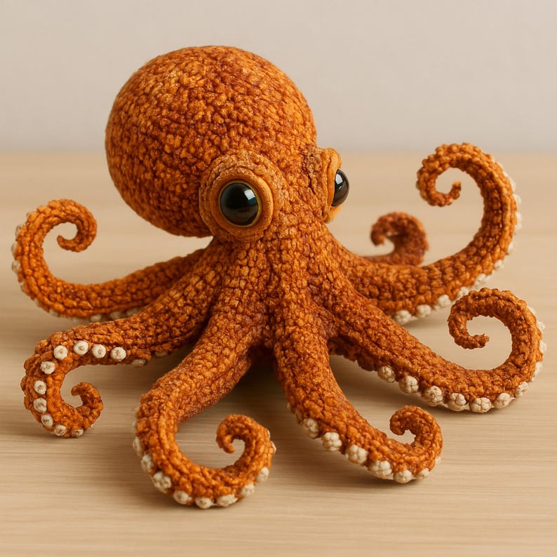 Mottled Octopus Crochet Pattern | Realistic Amigurumi Plush | Instant ...