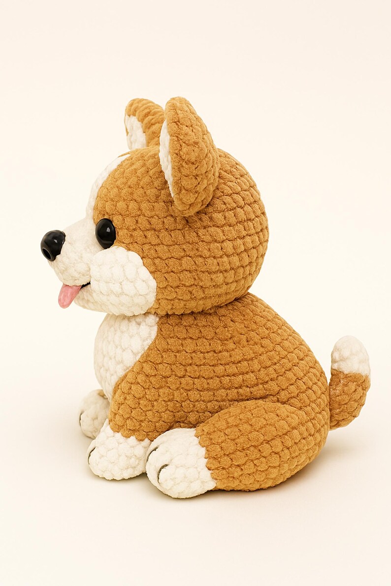 Amigurumi Corgi Crochet Pattern | Loaf Pose Dog Plush (PDF) - Etsy