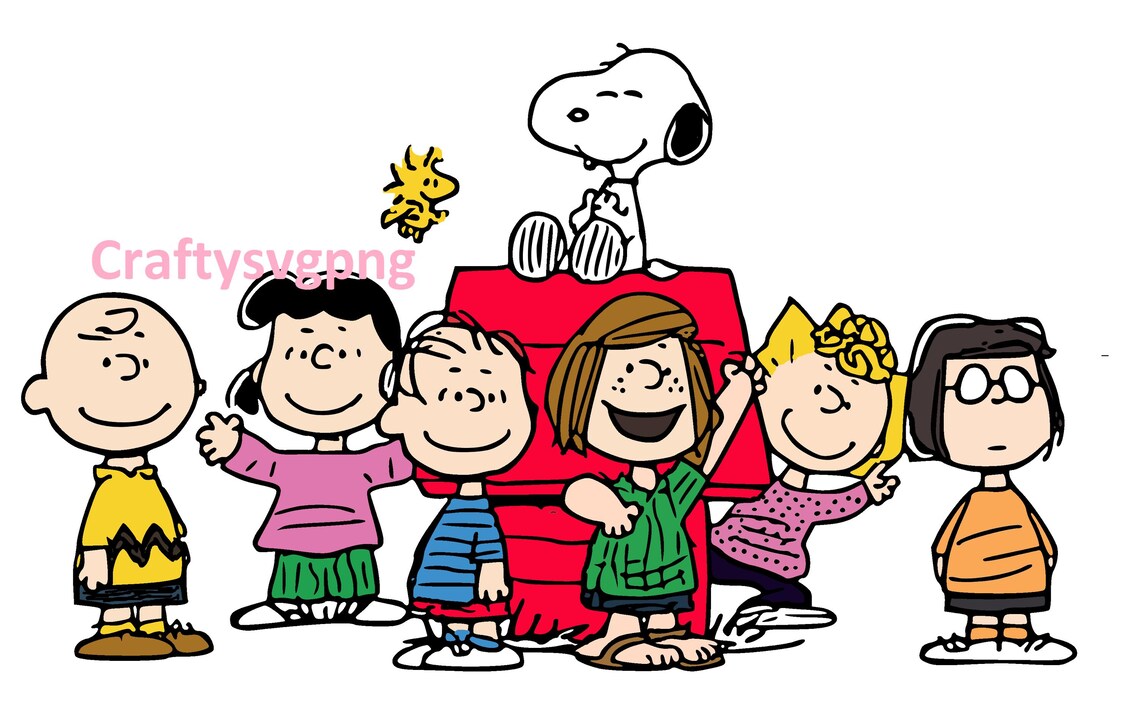 Cute Cartoon Friends PNG | Retro Style Kids Clipart | Digital Download ...
