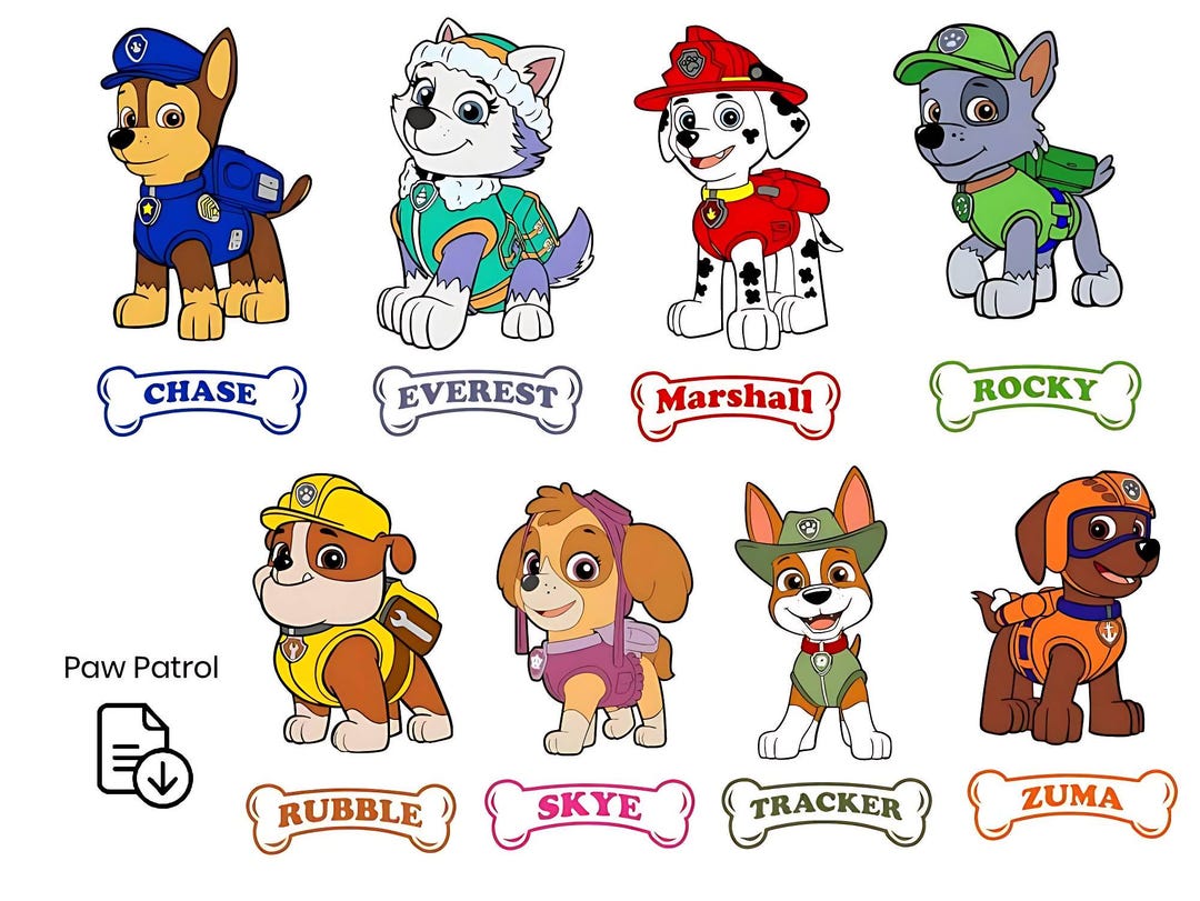 Original Puppy Rescue Team SVG | Cute Puppy Clipart | Dog Squad Digital ...