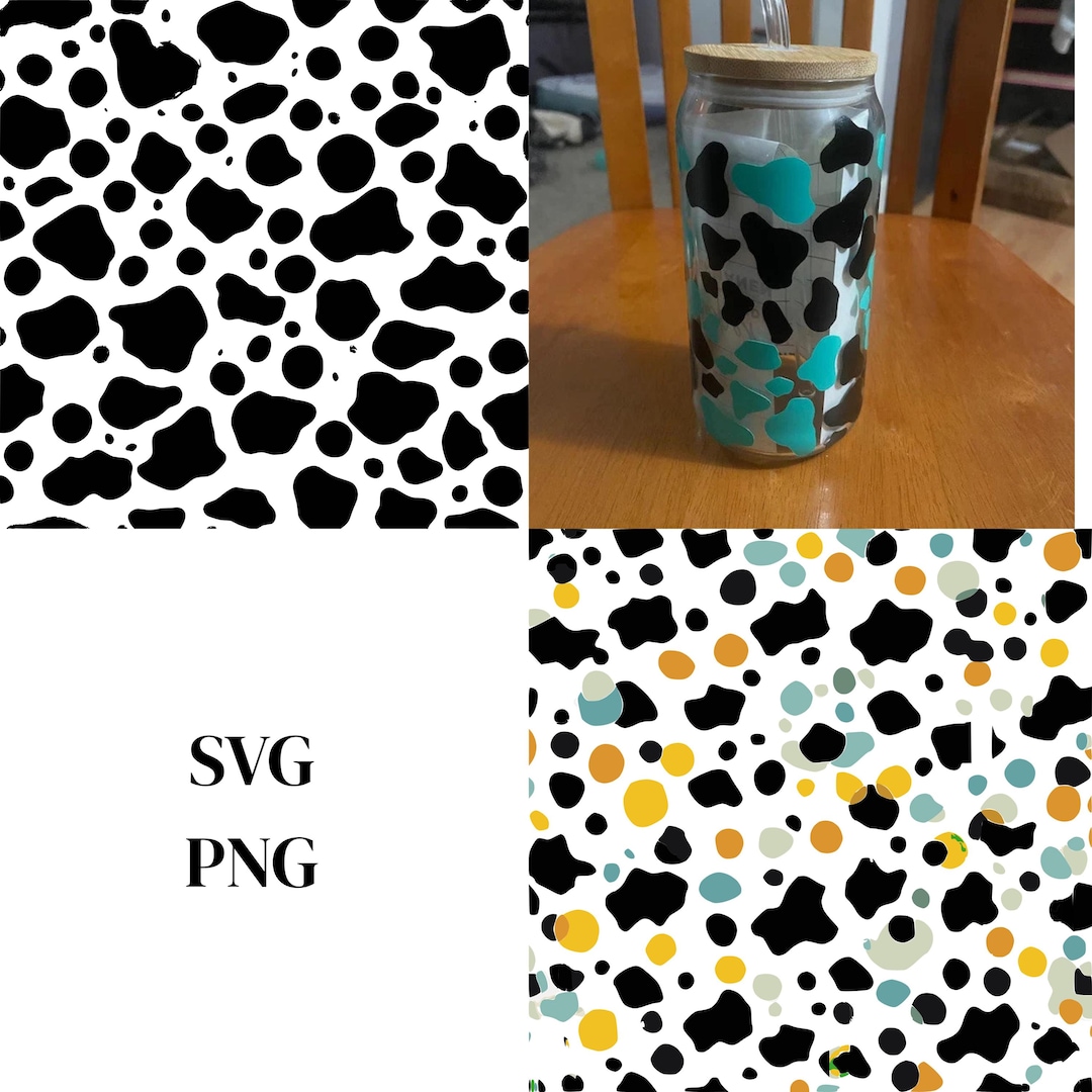 Cow Print SVG – Seamless Cowhide Spot Pattern for Cricut, Silhouette ...