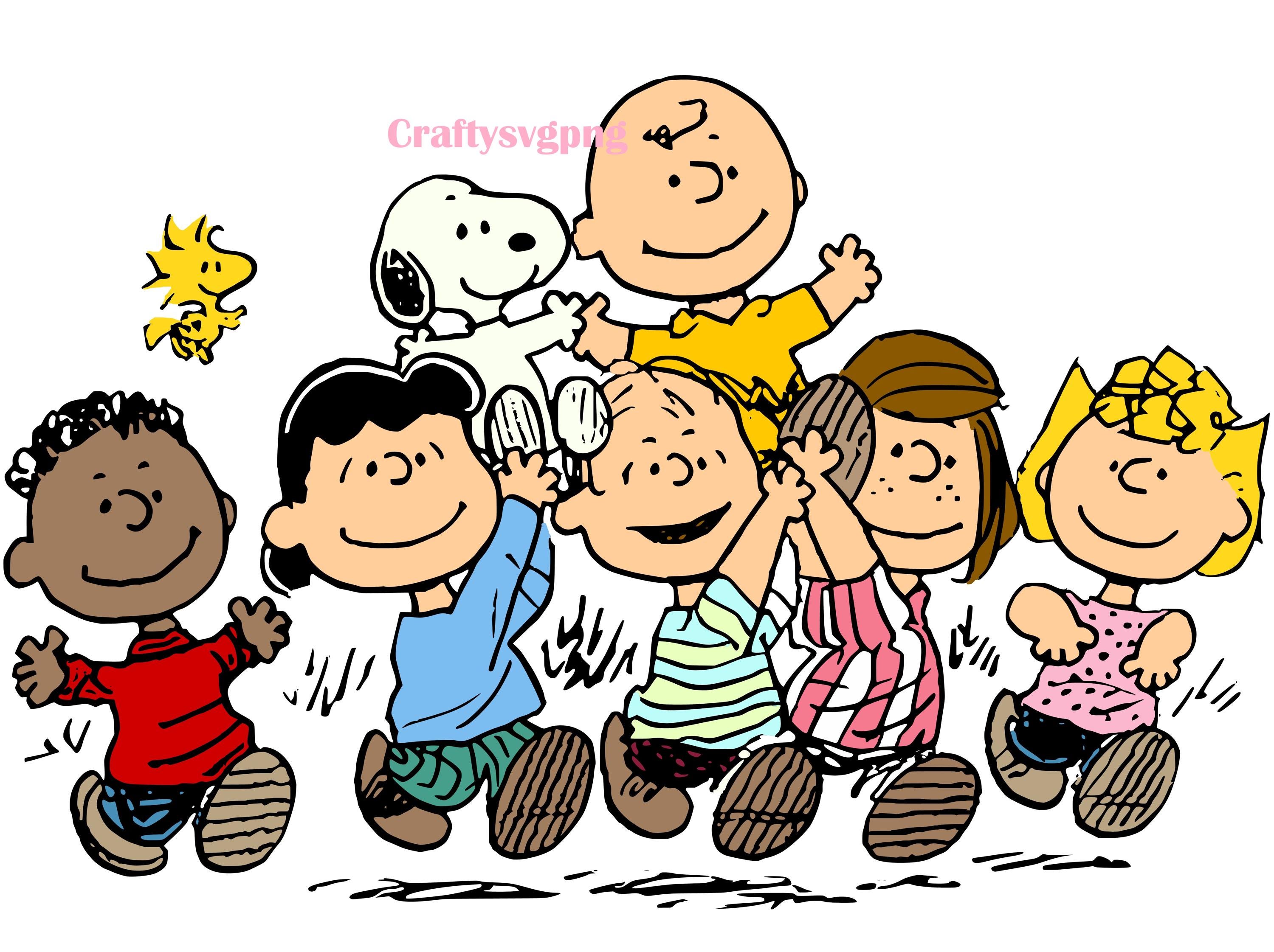 Snoopyy Gang Svg / Charliee Brown Svg / Snoopyy Clipart / Peanutss Svg ...