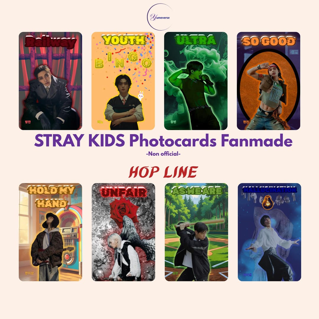 Stray Kids Fanmade Photocards – HOPLINE Edition | Kpop Handmade Cards ...