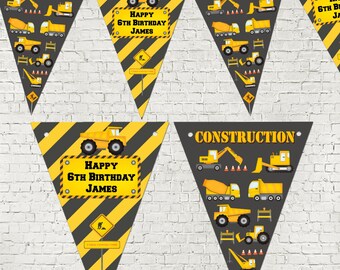 Construction banner | Etsy
