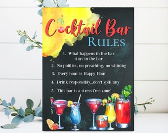 Bar Rules | Etsy