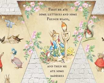 Peter Rabbit Banner | Etsy