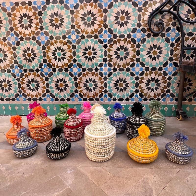 Moroccan Basket - Etsy