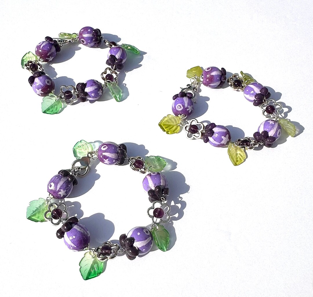 Webkinz Inspired Jumbleberry Fields Moonberry Bracelet - Etsy