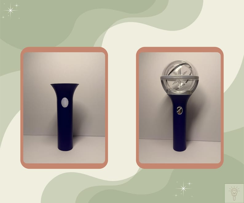 Katseye Lightstick V1 Decorated 3D Printed Sleeve – Hand-painted ...