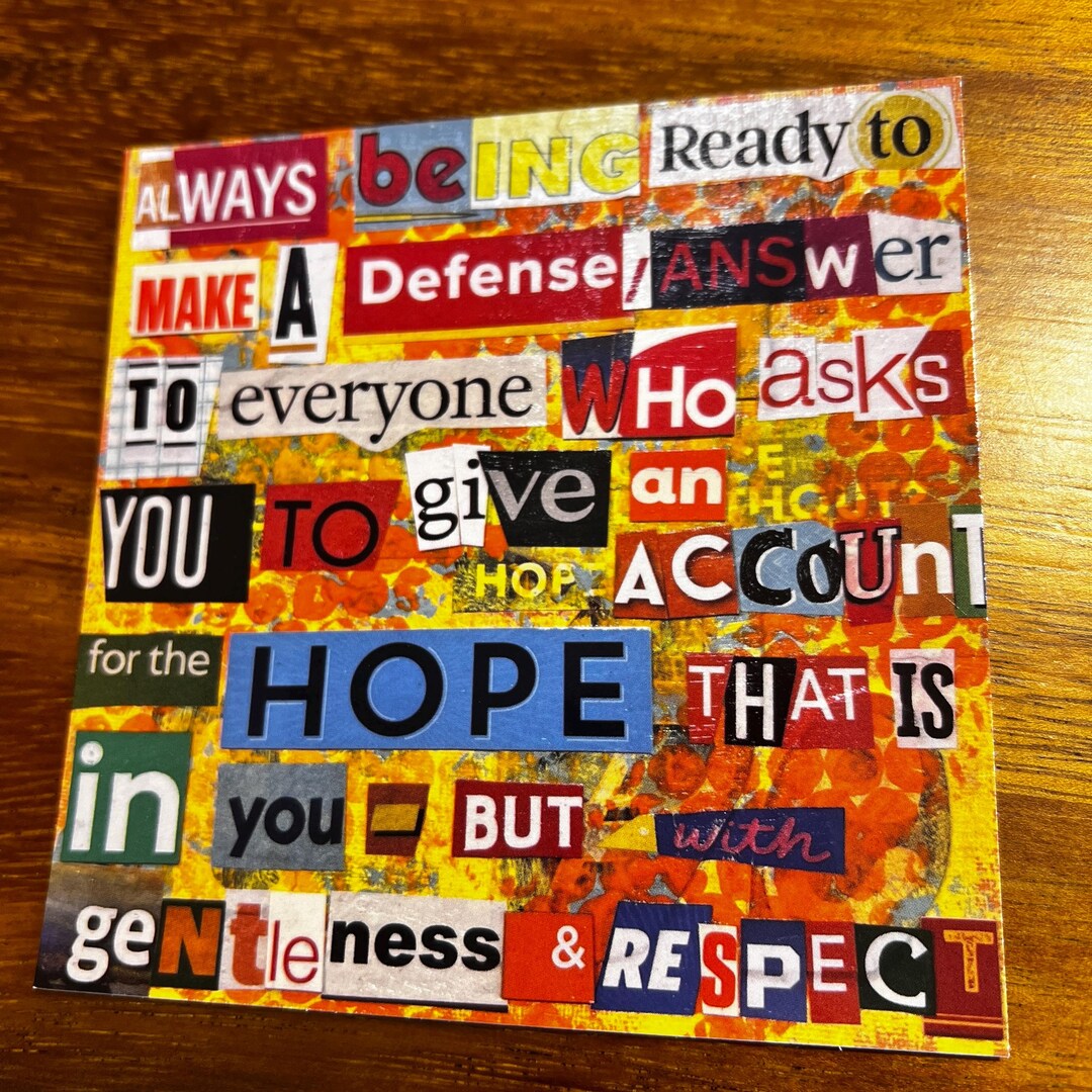 5 "got Hope???" Original Christian Scrappy Art Tract, Evangelistic ...