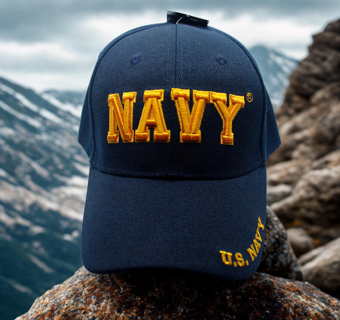 Navy Hat – Officially Licensed U.S. Navy Cap – Embroidered US Navy Blue ...