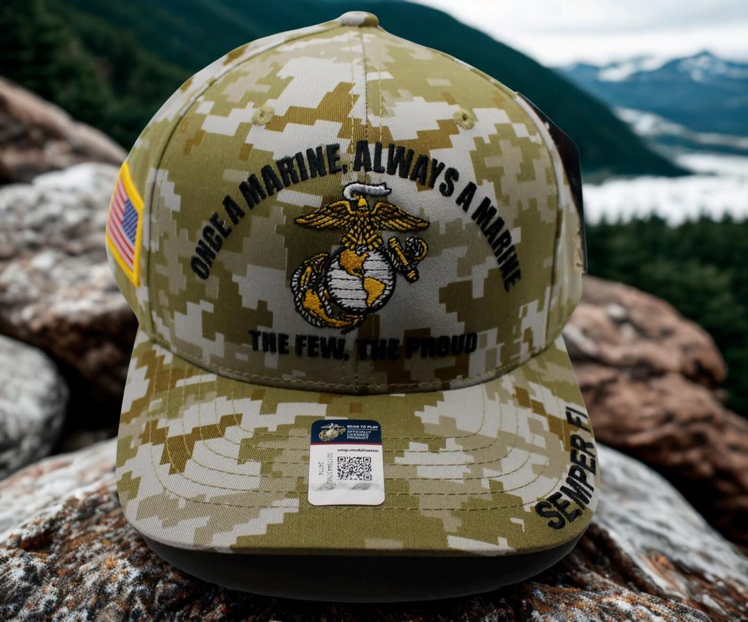 Once a Marine Always a Marine Hat. Semper Fi Embroidered Hat, Veteran ...