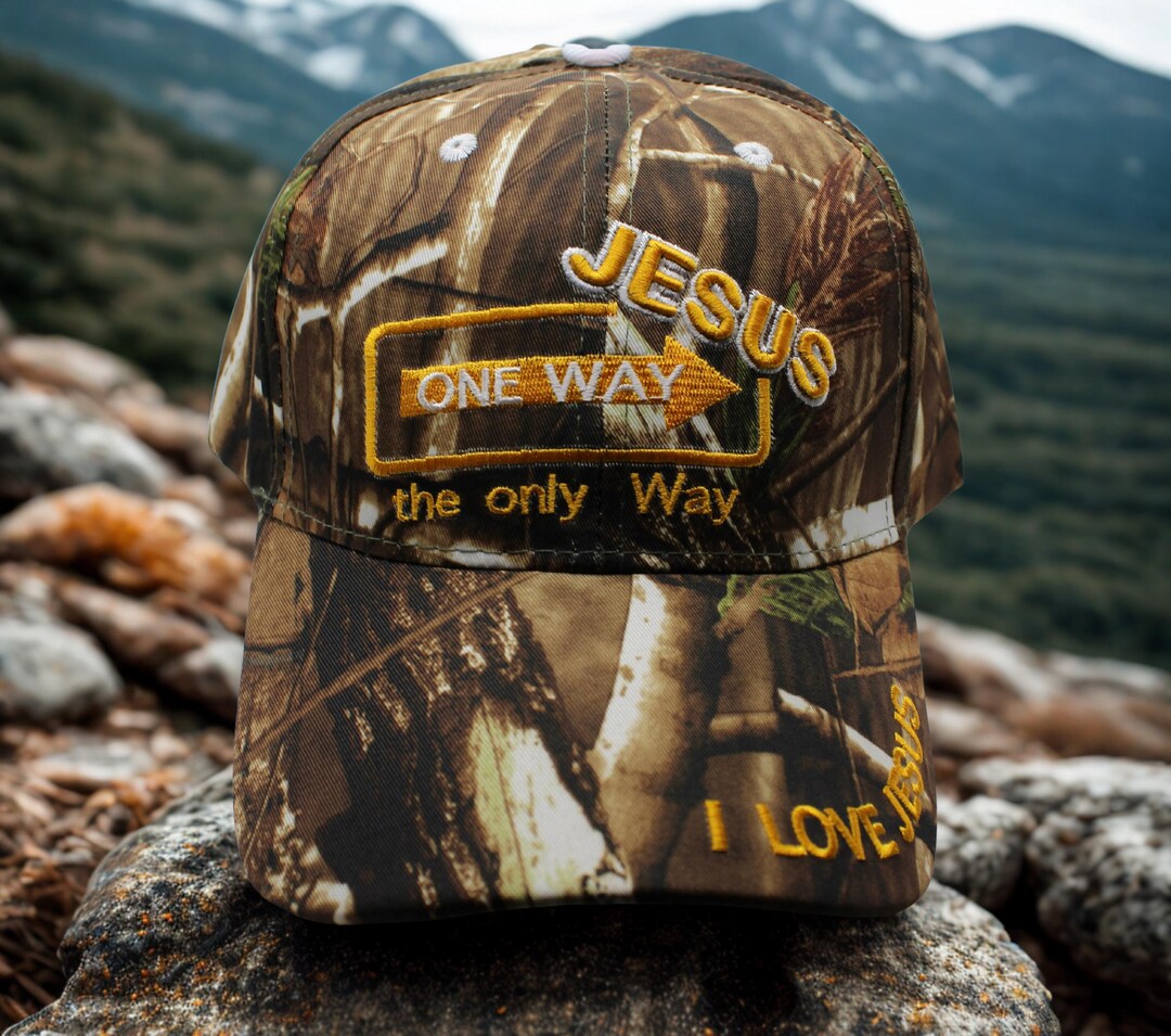 Jesus One Way Hat – Camo Christian Baseball Cap – I Love Jesus ...