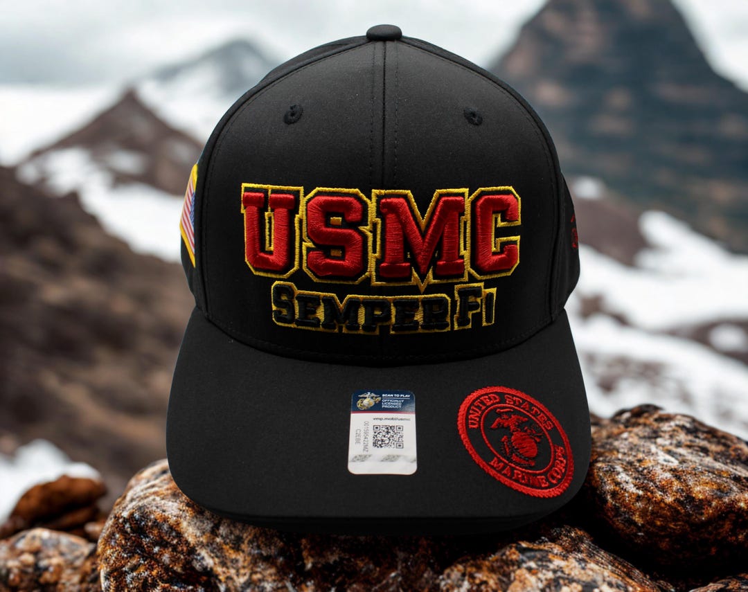 U.S. Marines Baseball Cap – Semper Fi Embroidered Hat, Military Veteran ...