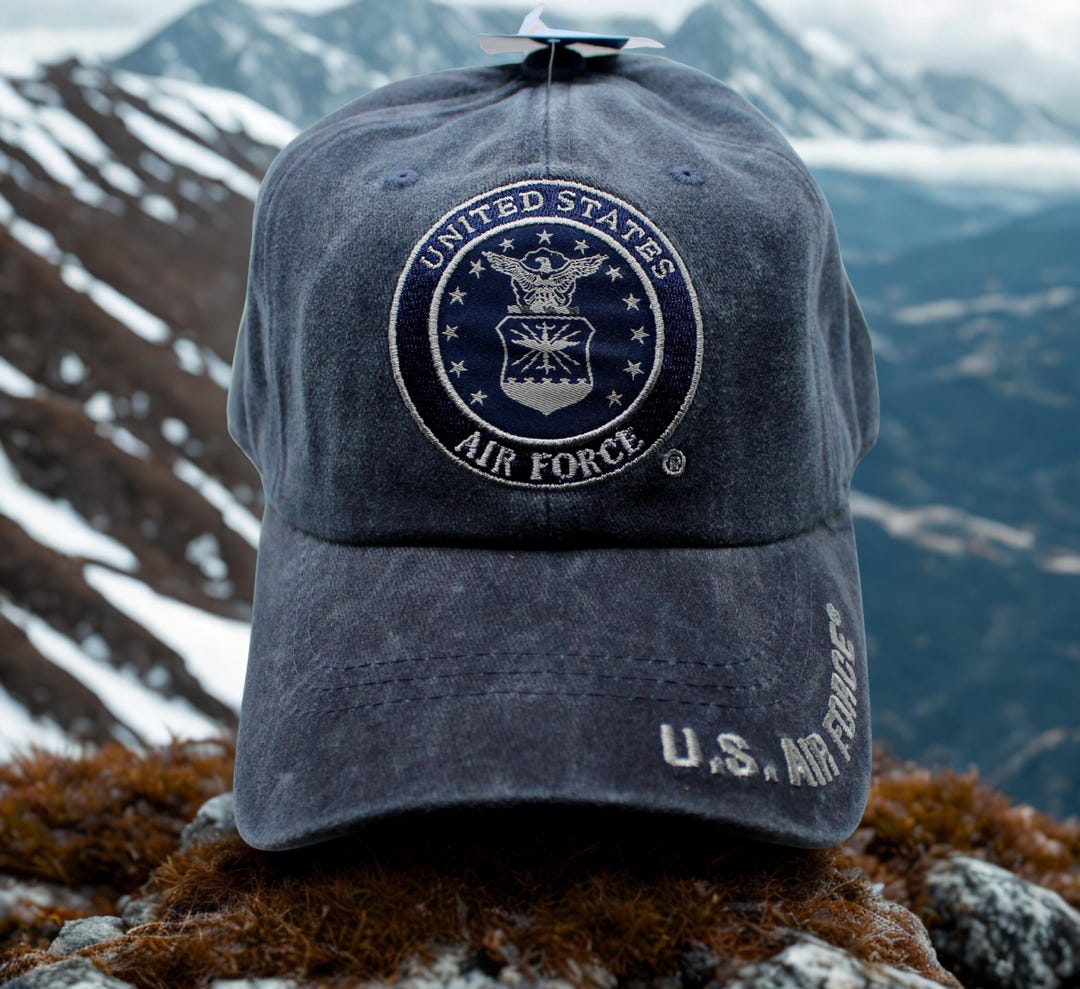 U.S Air Force Hat – Washed Blue USAF Baseball Cap – Officially Licensed ...