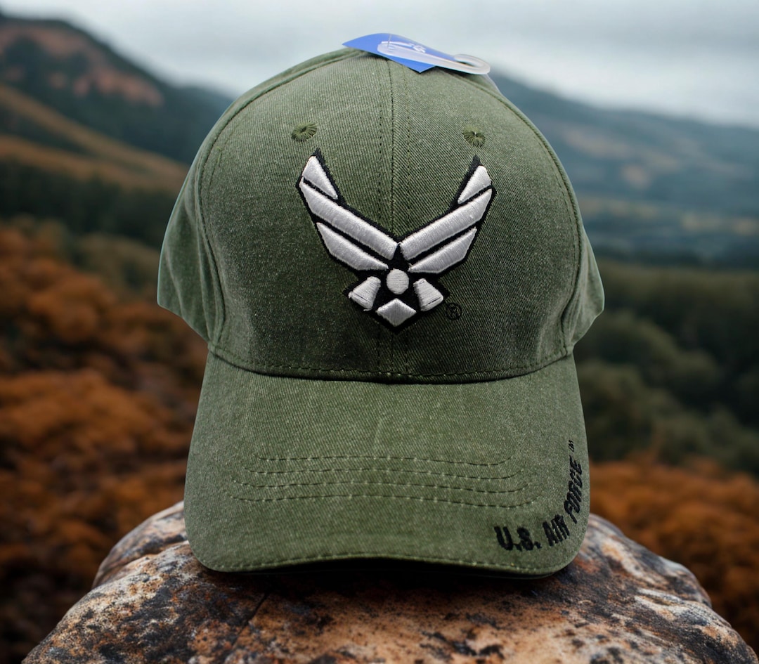 U.S Air Force Hat. Green USAF Baseball Cap. Officially Licensed U.S Air ...