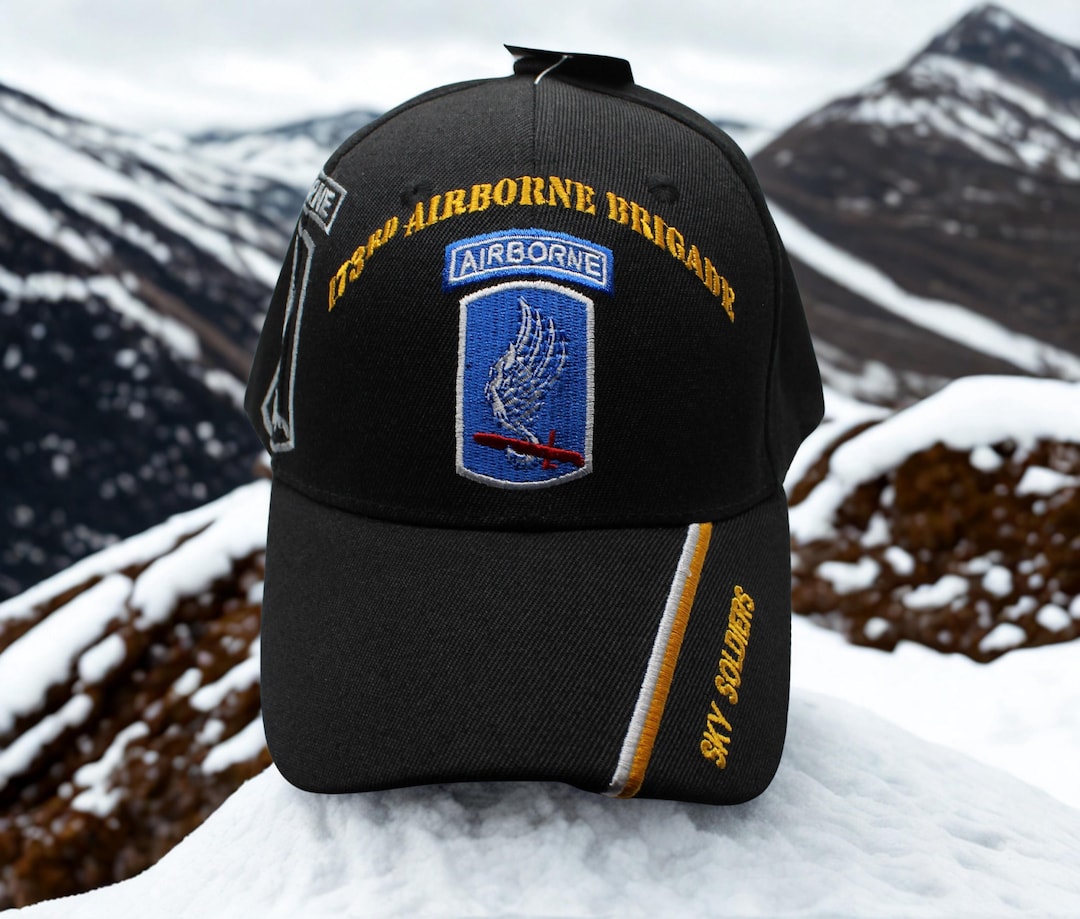 US Army 173rd Airborne Brigade Baseball Cap, Sky Soldiers Embroidered ...