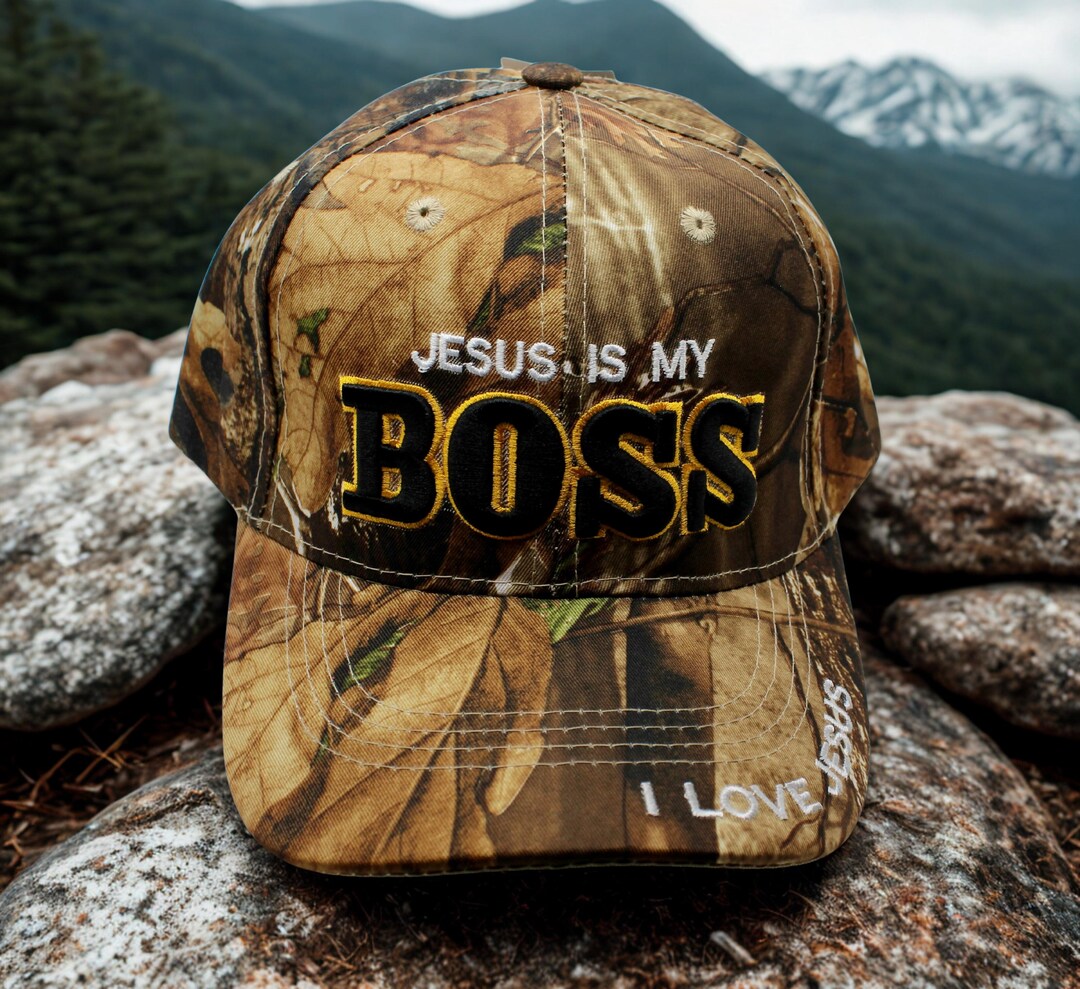 Jesus is My Boss Hat. Jesus Ball Hat. Adjustable Faith Hat. Jesus Hat ...