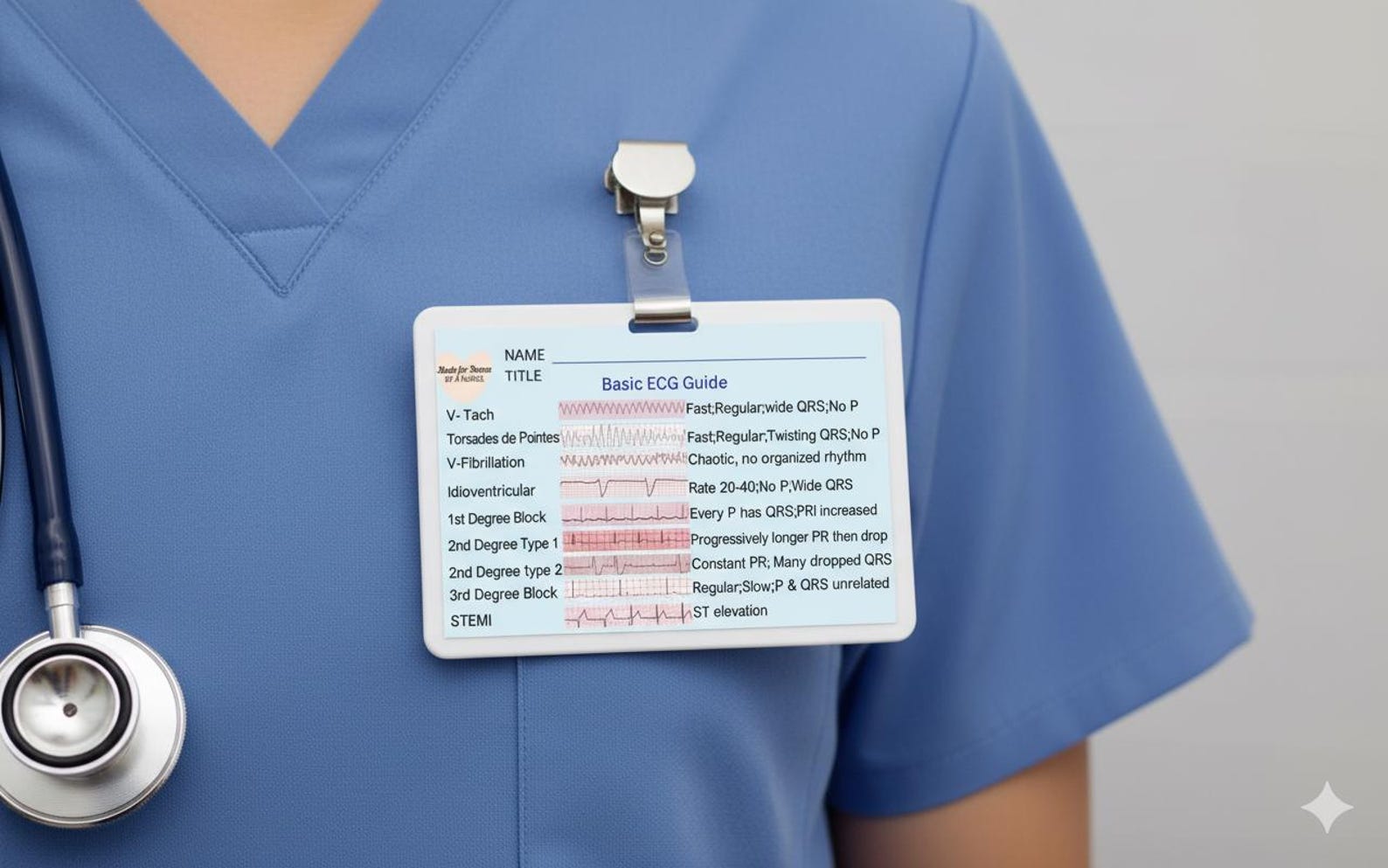 ECG Rhythm Guide for Nurses: EKG Cheat Sheet (digital Download) - Etsy