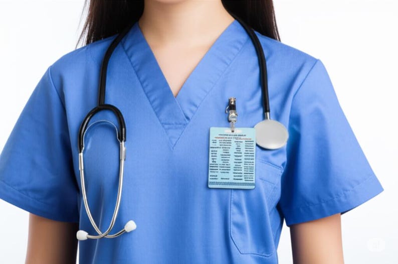 Normal Lab Values Cheat Sheet for Nurses: ID Badge Reference (digital ...