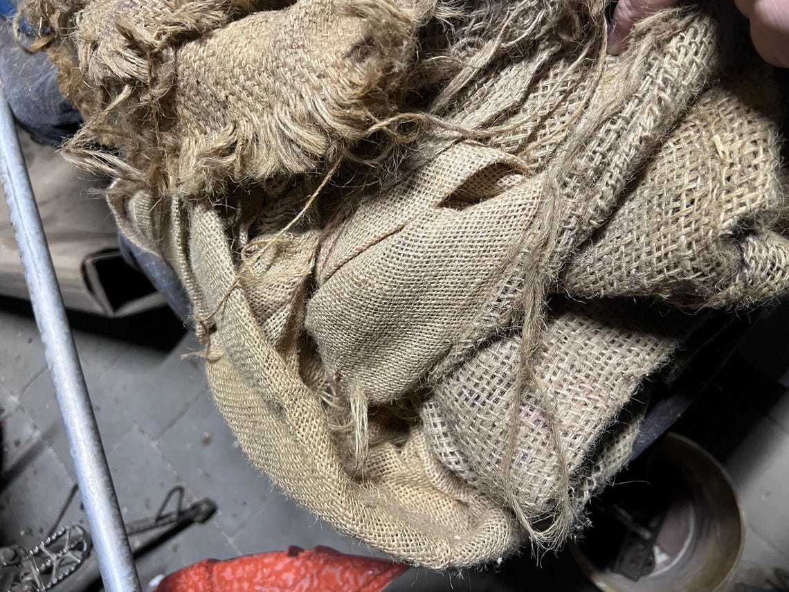 Reclaimed Burlap Fabric Sheets – Natural Jute – Rustic Craft Material ...