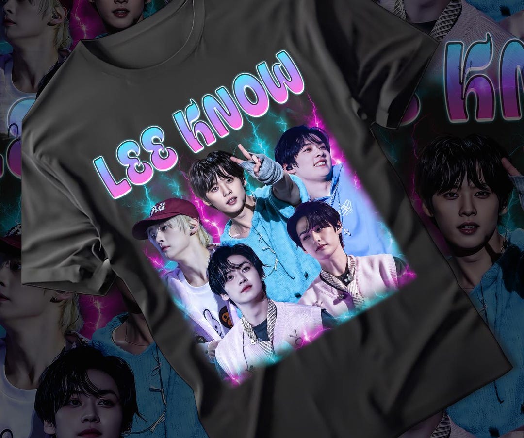 Lee Know Retro Graphic T-shirt | SKZ Boy Band K-pop Shirt / Vintage Fan ...