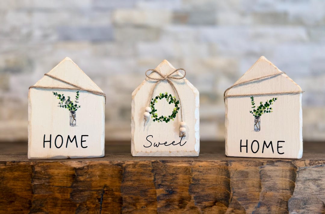 Home Sweet Home Block Houses - Etsy
