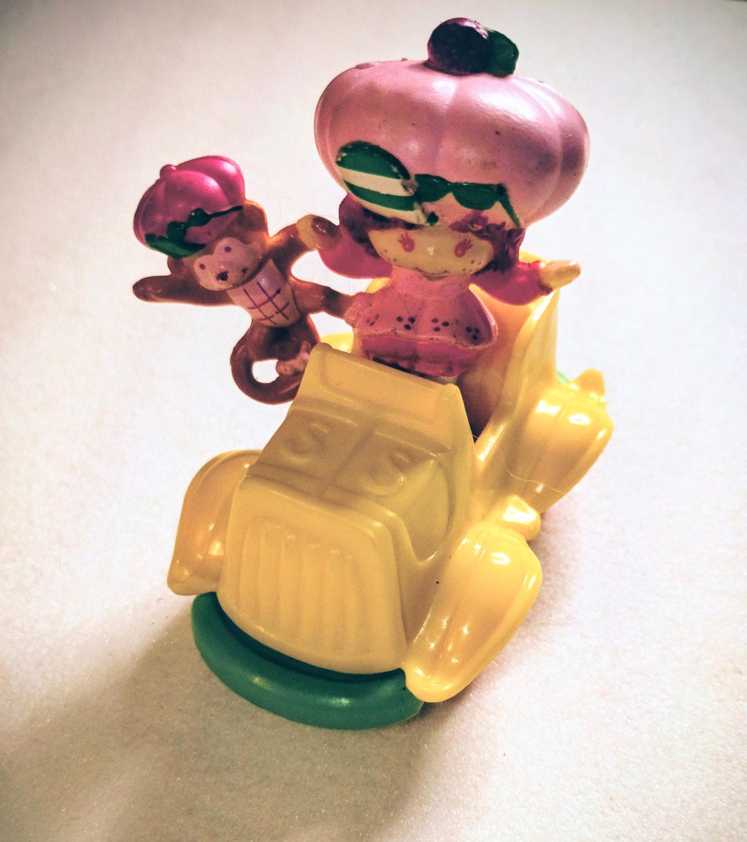Vintage Kenner Raspberry Tart With Ruhbarb Monkey and Car - Etsy