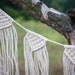 Macrame banner Macrame wall hanging Bunting garland Wall decor | Etsy