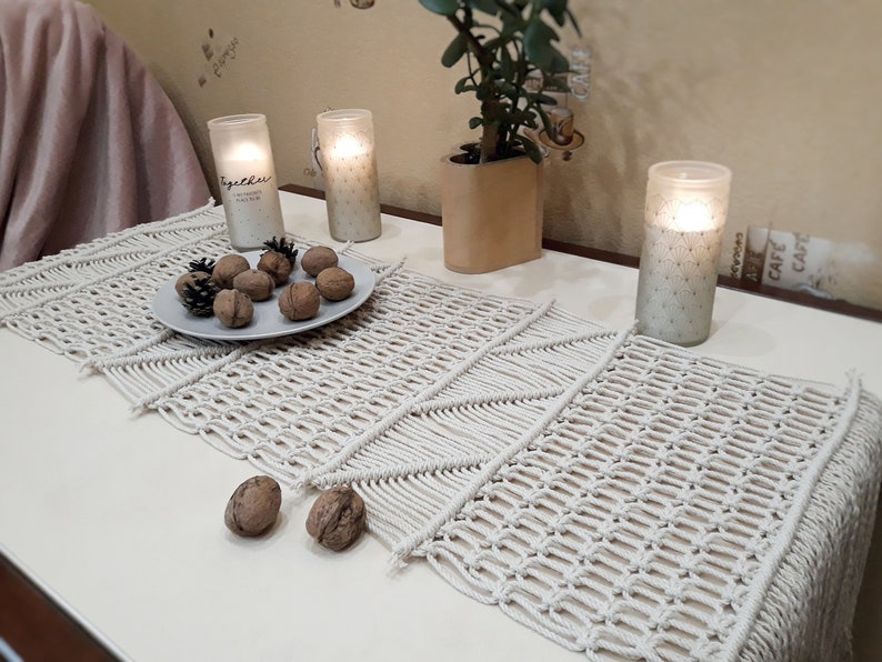 Macrame Table Runner Wedding Table Decor Boho Wedding Rustic | Etsy