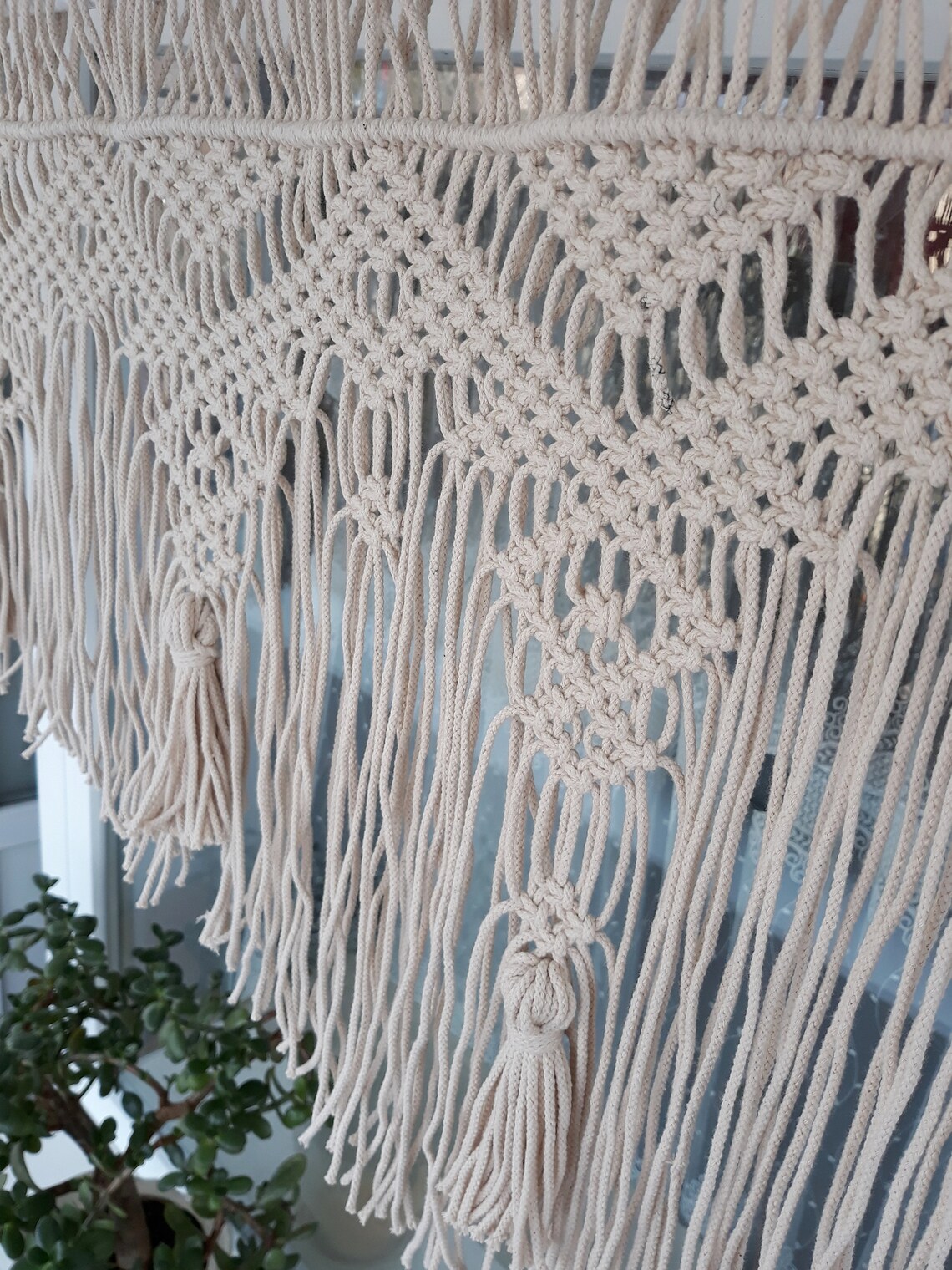 48 Macrame Valance for Window Macrame Arch Short Kitchen - Etsy