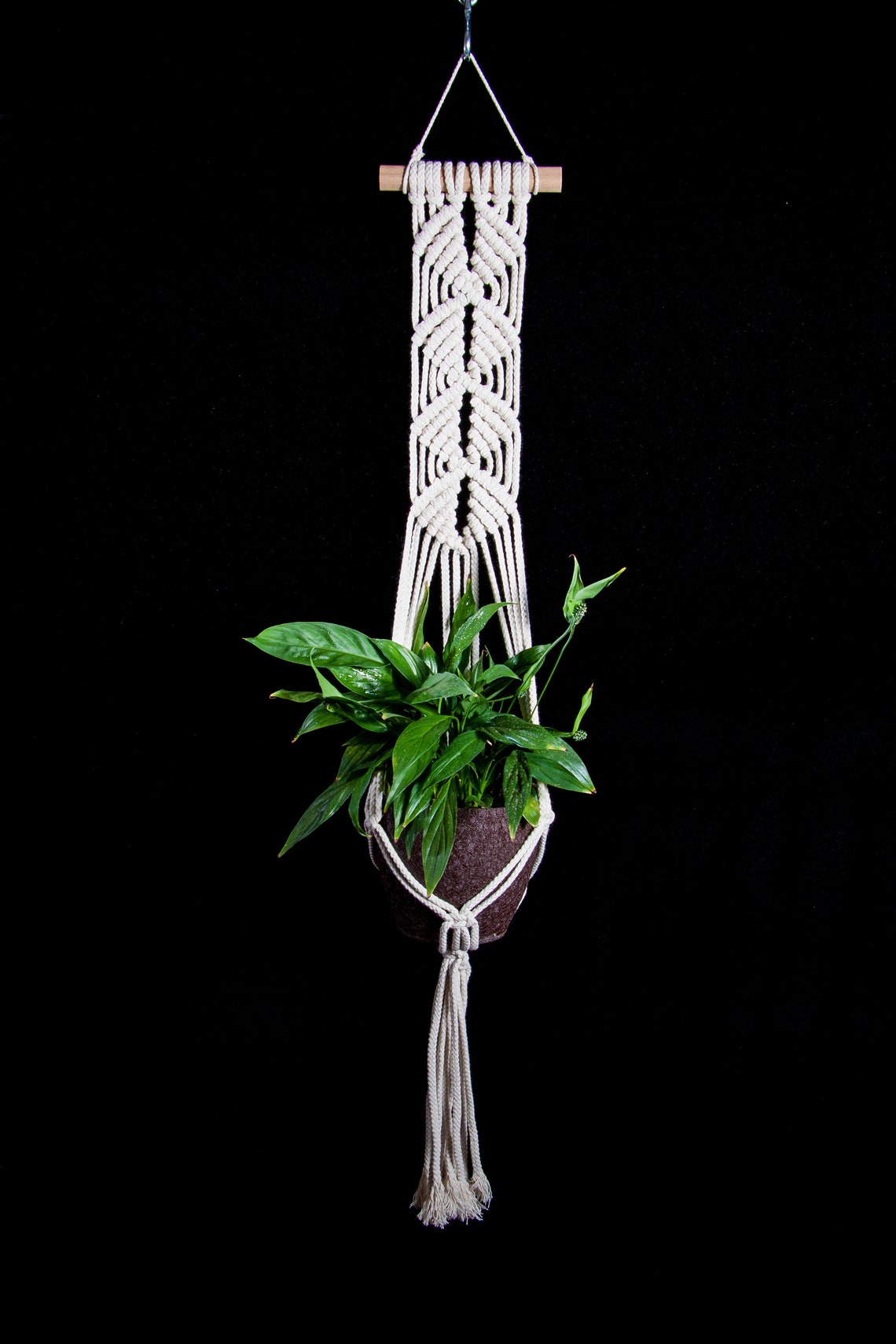 Macrame plant hanger Wall plant hanger Hanging planter Plant | Etsy